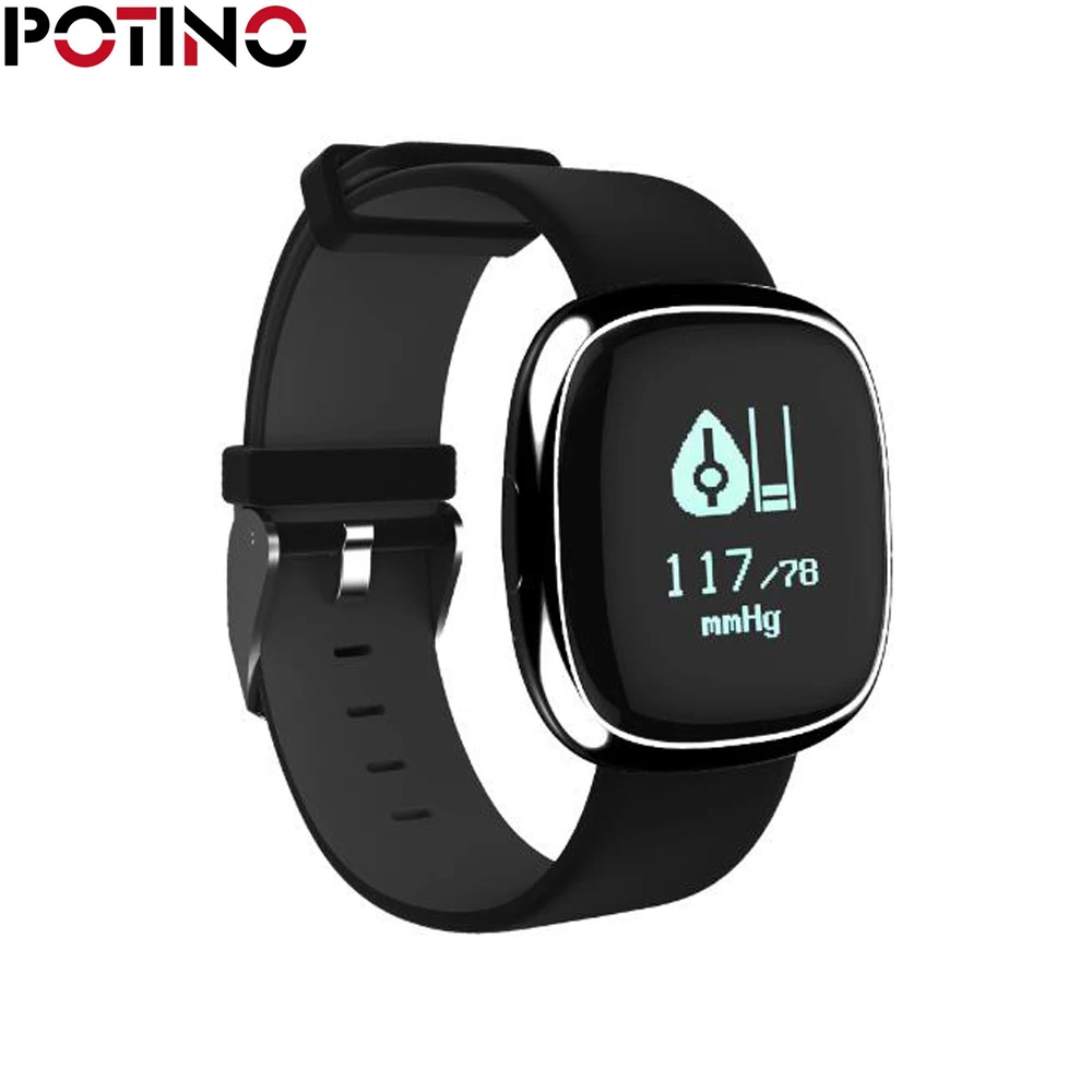 POTINO Smart Bracelet Band P2 Blood Pressure Heart Rate Monitor Smart ...
