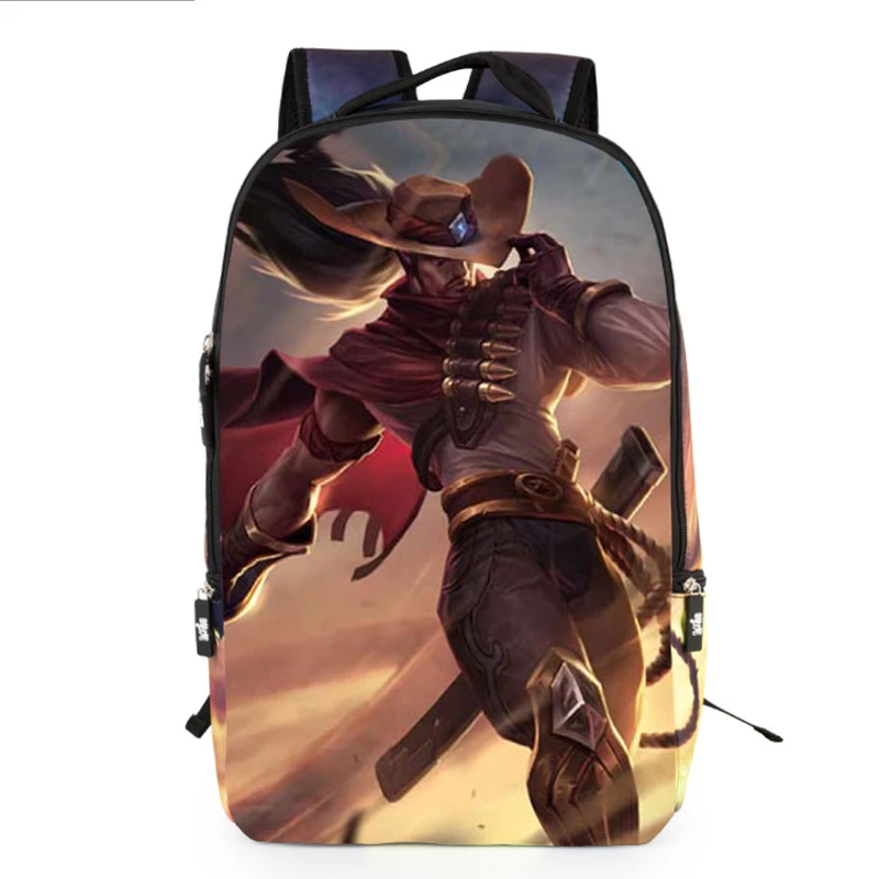 2018 New Fashion League of Legends Game backpacks boy 3D cartoon ...