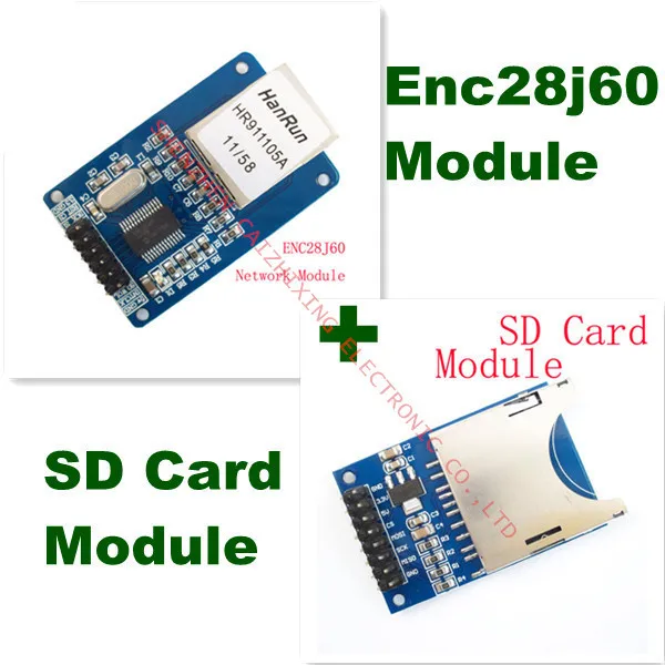 Free Shipping Enc28j60 Ethernet Lan Network Module Schematic For 51 Avr