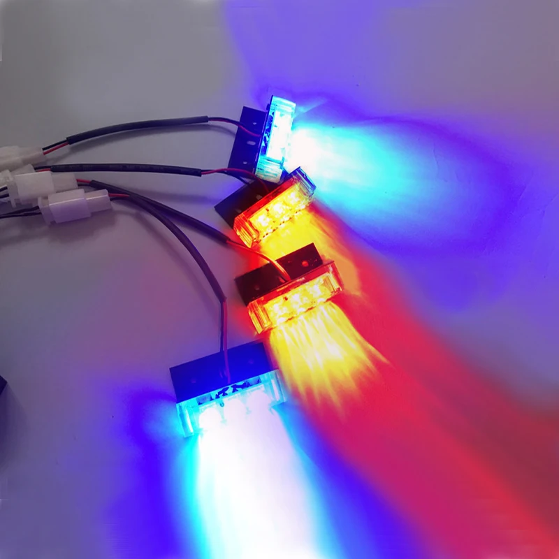 12 LED Auto automobil Front Grille Strobe Head Grille Flashing ...