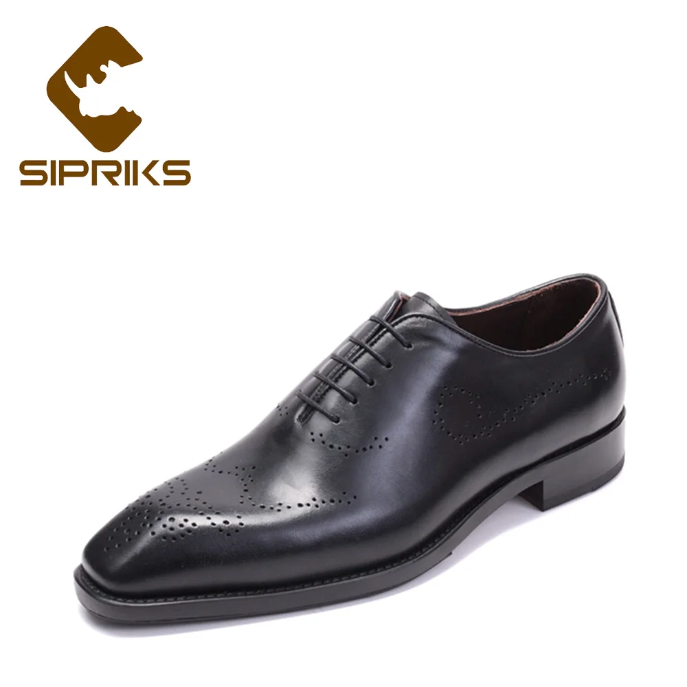 Aliexpress.com : Buy Sipriks Mens Square Toe Dress Shoes Elegant Black ...
