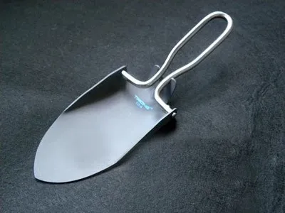 titanium alloy shovel, outdoor camping trip folding shovel, strong ...