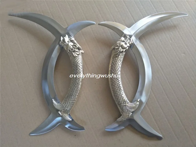 Wushu Double Deer Horns BaGua Yue Bagua Deer Horn Swords-in Martial Arts from Sports ...