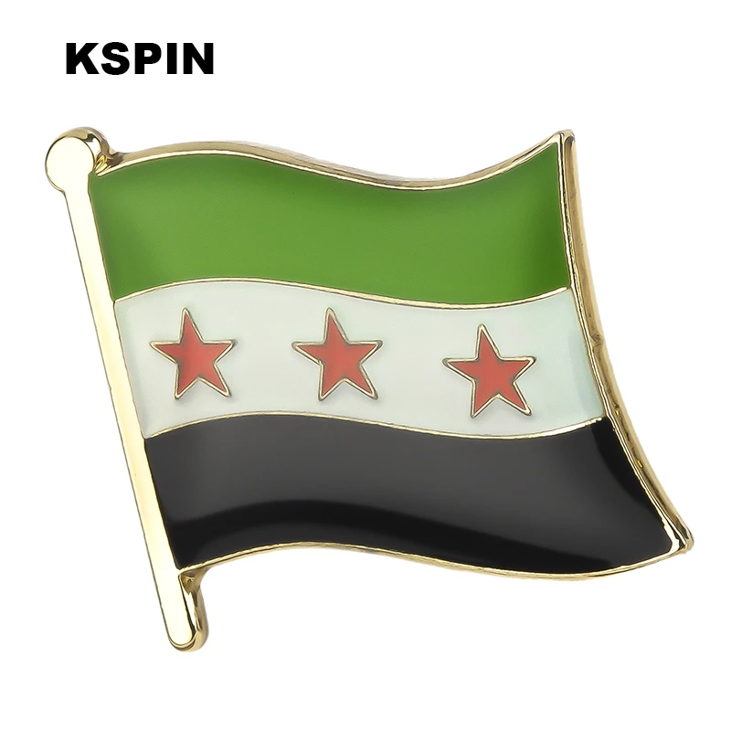 Syria three star flag pin lapel pin badge Brooch Icons 1PC XY0165 ...