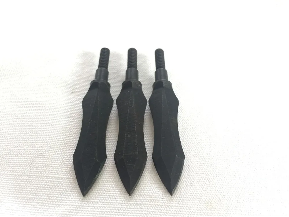 3PK 150 grain salix leaf arrow broadheads vintage broadheads for ...