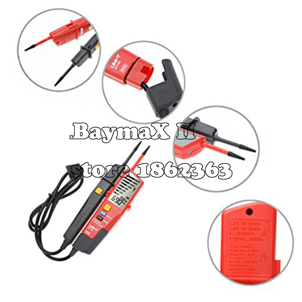 UNI T UT18D Auto Rango de Tensión y Probador de Continuidad con ...