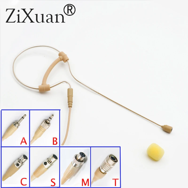 Skin Color Mini Single Ear Hanging Omni Directional Condenser Headset ...