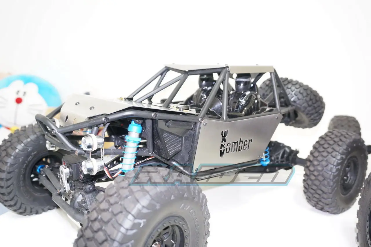 RC Model Vehicle Parts & Accs Axial RR10 Bomber Stainless Skid Plate ...