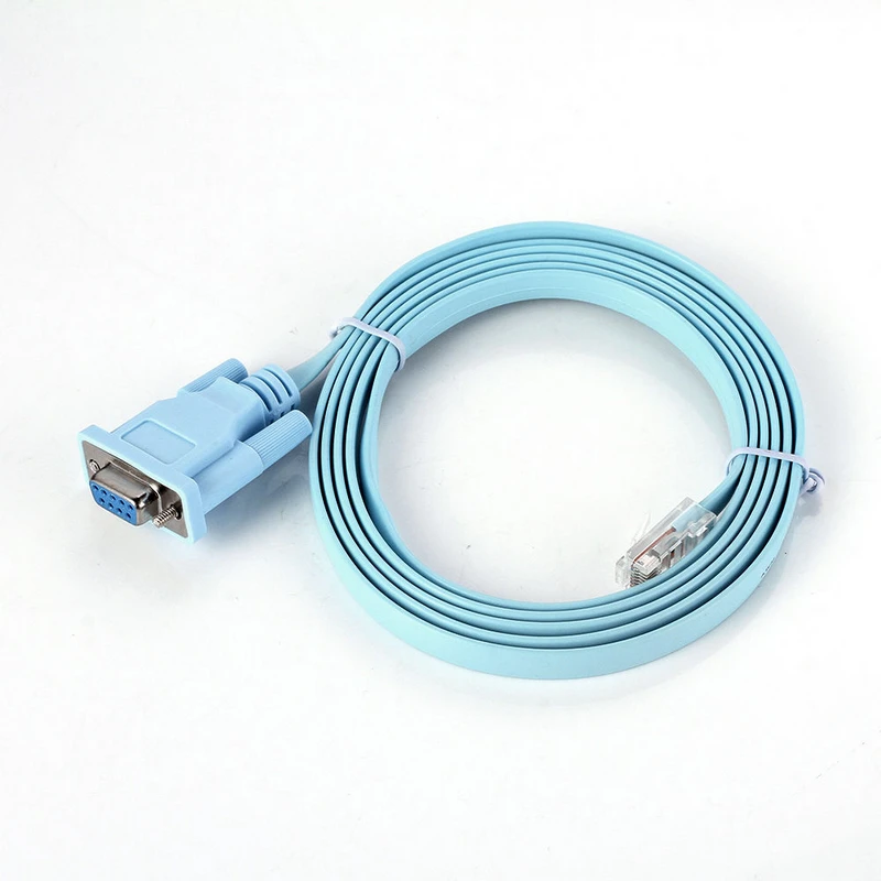 RJ45 Cat5 Ethernet to Rs232 DB9 COM Port Serial Female Cable High ...
