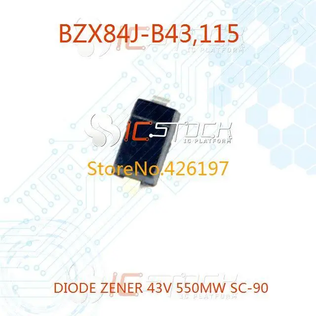 Free Shipping BZX84J B43,115 DIODE ZENER 43V 550MW SC 90 BZX84J B43 ...