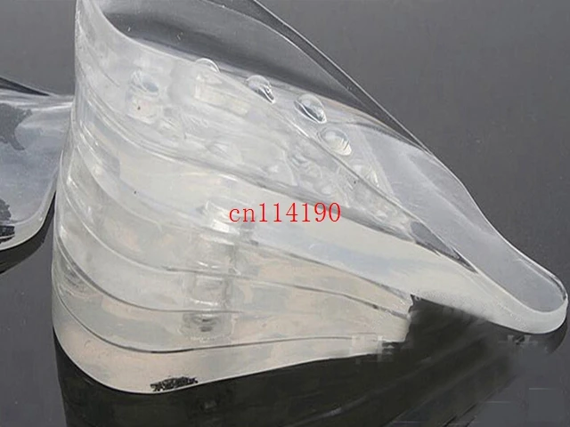 150paris/lot 5 Layers Silicone Gel Increase Height Insoles Shoe Insert ...