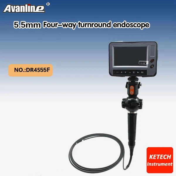 4.3''LCD Industry Video Endoscope 4 Way Direction Inspection Snake ...
