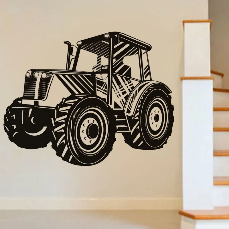 Driving Tractor Transport Wall Decal Vinyl Self Adhesive Home Decor ...