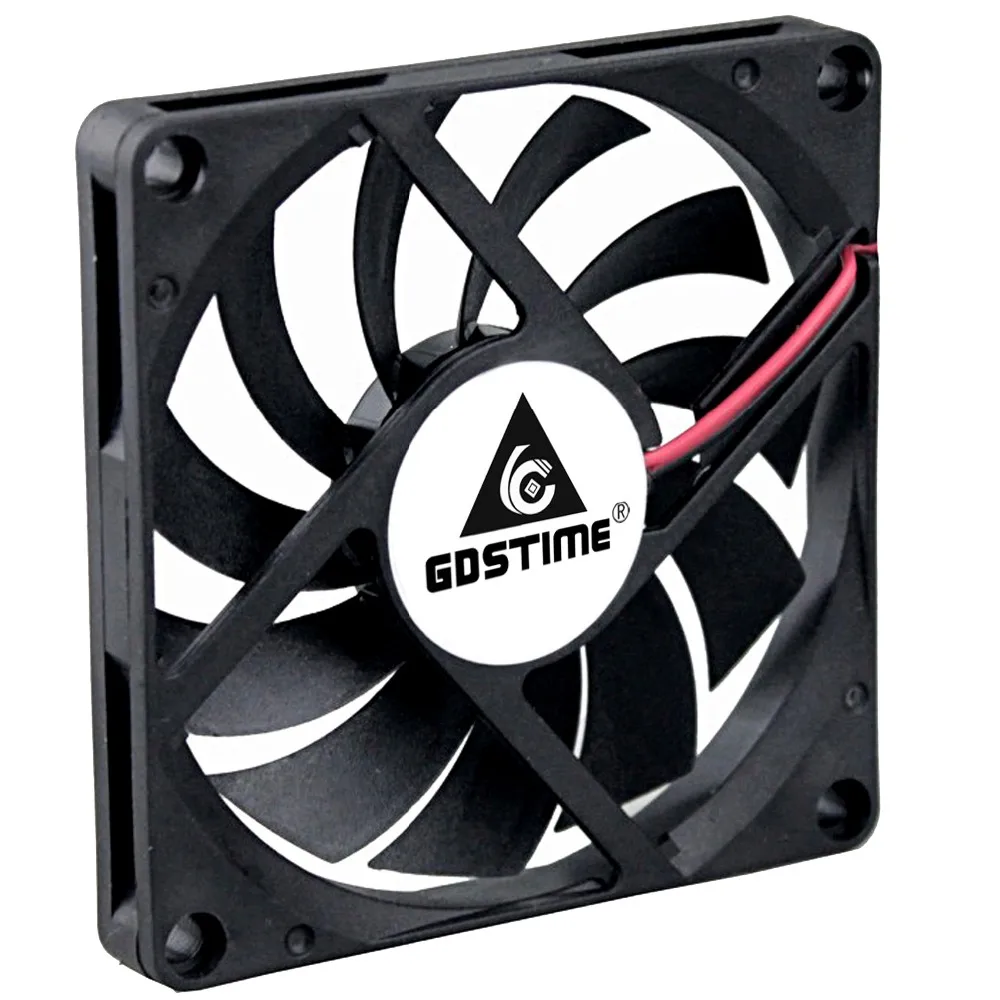 2Pcs Gdstime 5V 12V 24V 80mm 80mm x 80mm x10mm Computer Case Fan PC Latop CPU Cooling Fan Sleeve ...