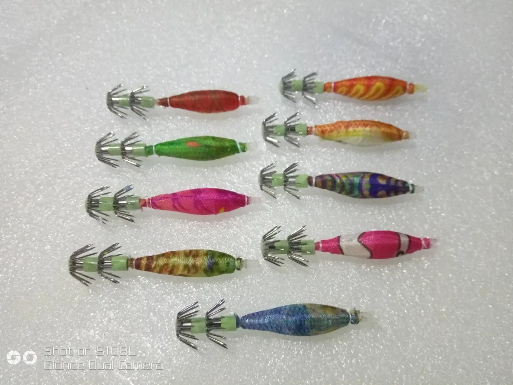 MR OCTOPUS ,20pcs squid jigs, soft lure, glow lures silico bait ...