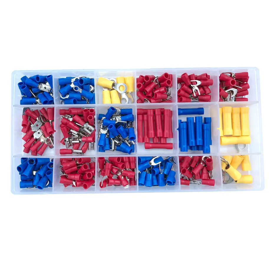 280PCS-Box-Ring-Insulated-Male-Female-Disconnector-Spade-Butt-Wire ...