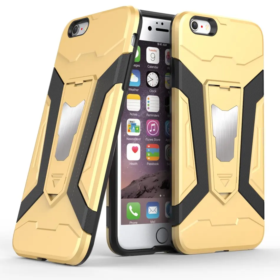 Heavy Duty Armor Case for iPhone 6 Plus, 6S Plus Classic 4 in 1 Back ...