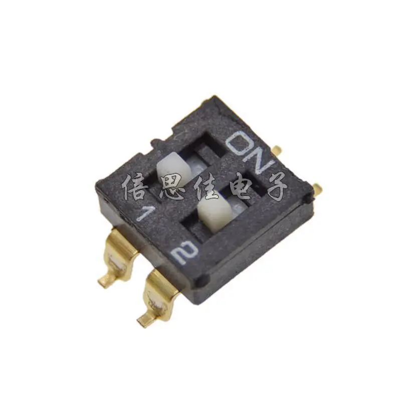 20pcs/Dial switch 2 digits 4P spacing 2.54MM black Code switch|switch 2 ...