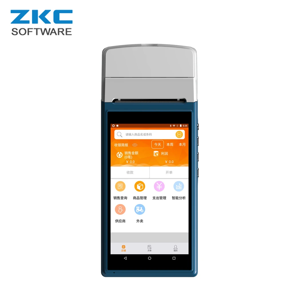 Leitor de cartão android wcdma nfc rfid, terminal pos robusto com ...