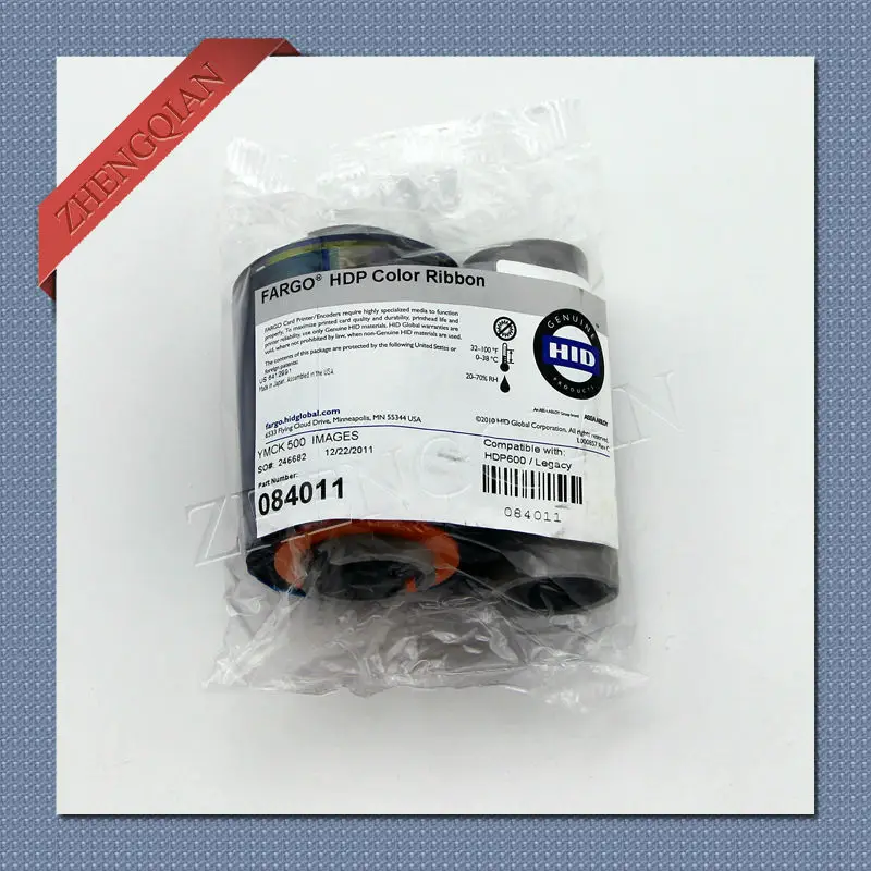 Original 84011 YMCK color ribbon for HDP600 id plastic card printer ...