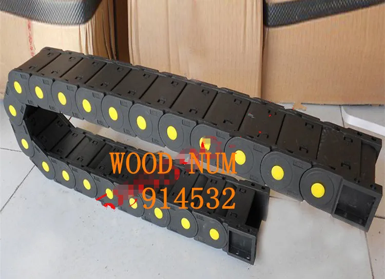 55-150mm-Bending-Radius-100-Enclosed-Nylon-Cable-Drag-Chain-Wire ...