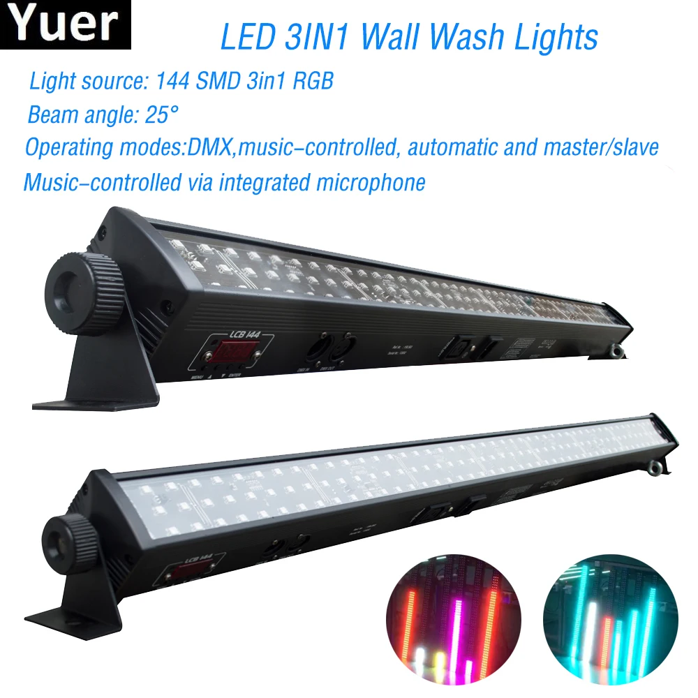 NEW Disco Light RGB 3IN1 Led Wall Wash Light DMX Led Bar DMX Line Bar ...