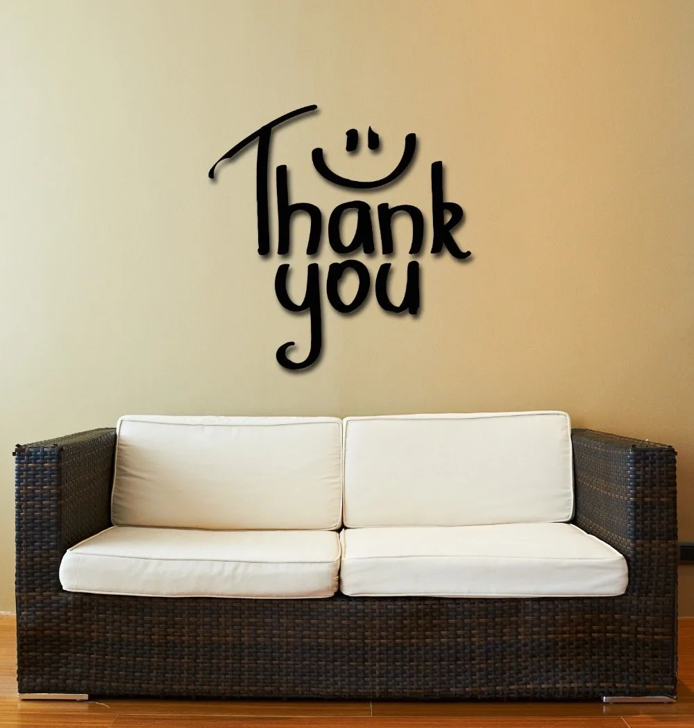 Wall Stickers Vinyl Decal Quote Inspire Message Words Thank You-in Wall ...