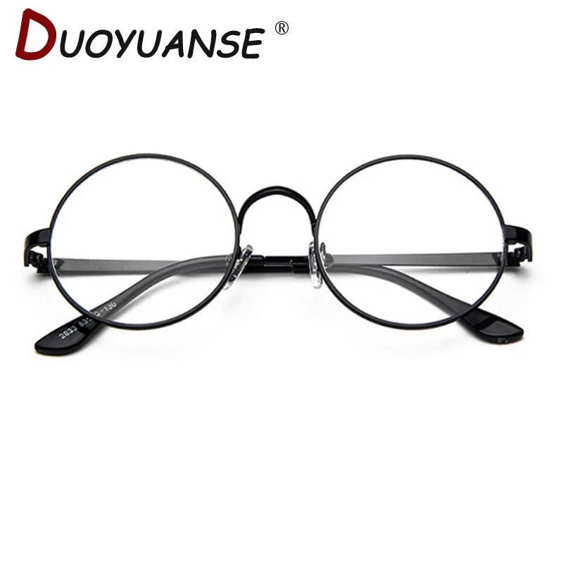 Classic round glass frame Han edition framework metal mirror can match ...