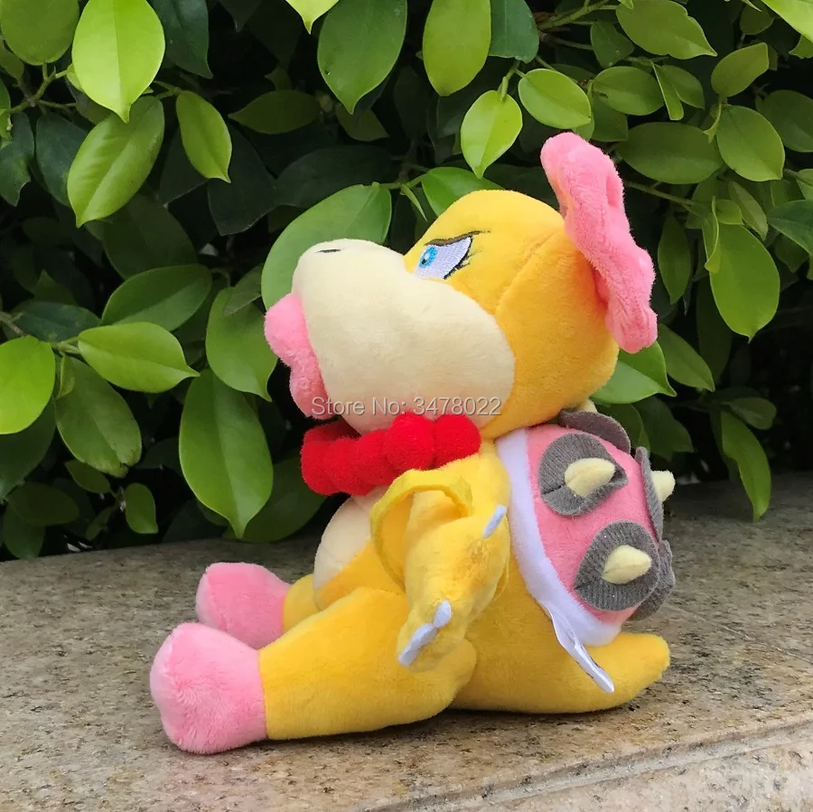 Super Bros Koopalings Wendy O. Koopa Plush Toy Bowser Son Stuffed Animal Doll 6″ – StuffiesToy