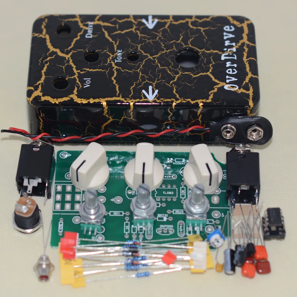 LANDTONE-DIY-Overdrive-Guitar-Pedal-Kit-True-Bypass-with-1590B-Aluminum ...