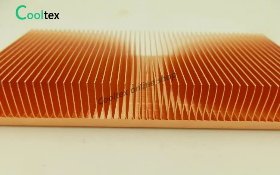 מוצר - 2016 Pure Copper Heatsink 100x50x15mm Skiving Fin Heat Sink ...