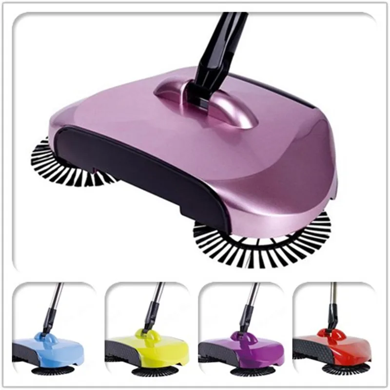 High Quality 2018 Newest Automatic Spin Hand Push Sweeper Broom Dustpan ...