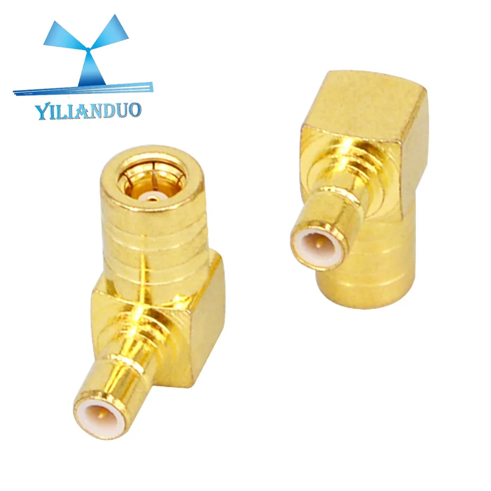10piece/lot RF Coax SMB Adapter SMB Male to SMB Female Adapter 90 ...