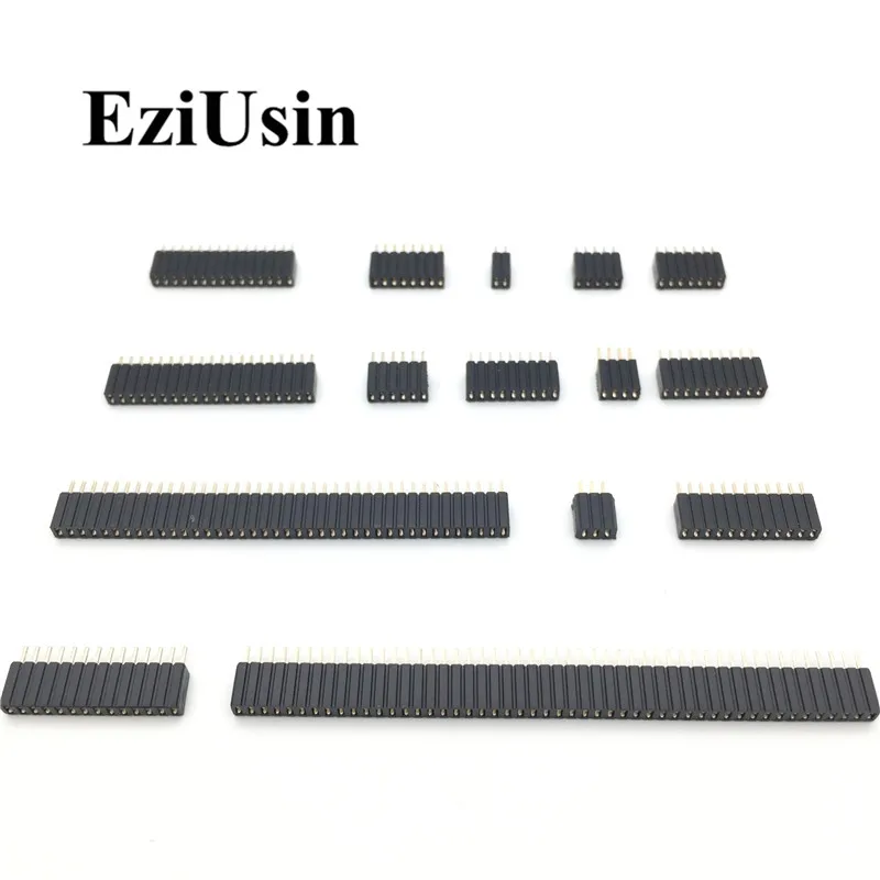 1.27mm 1.27 Pin Header Single Row Female Breakaway PCB Board Connector Pinheader 1*3/4/5/6/8/10 ...