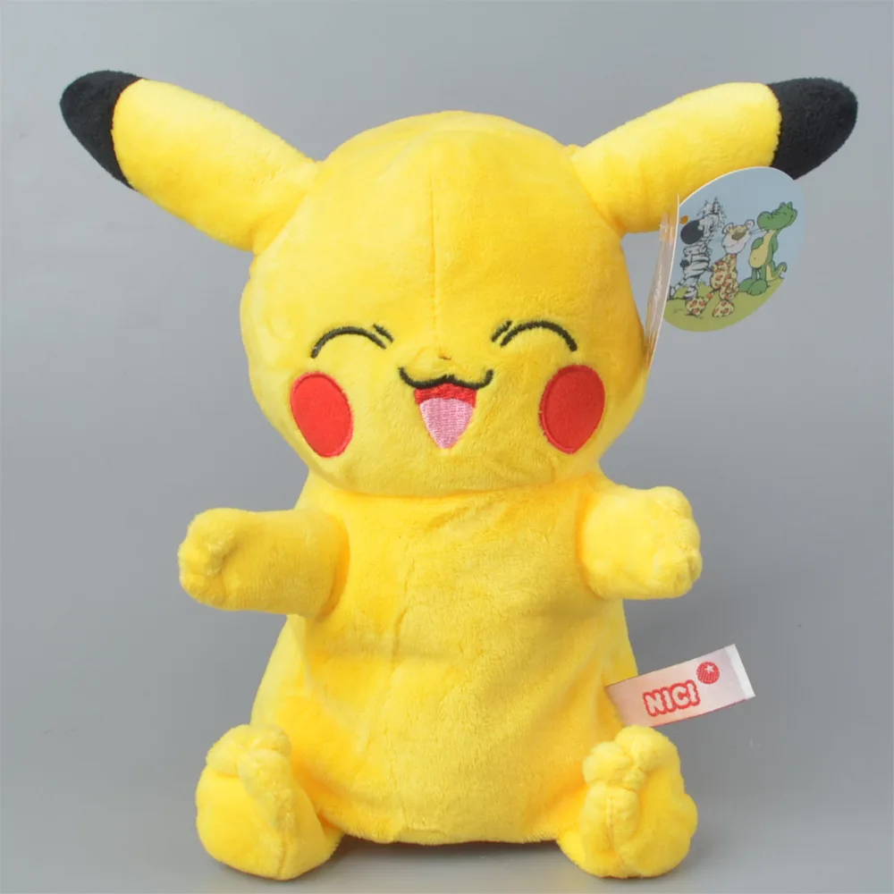 Yellow Pikachu Plush Hand Puppet, Cute Baby Kids Plush Toy Doll Gift ...