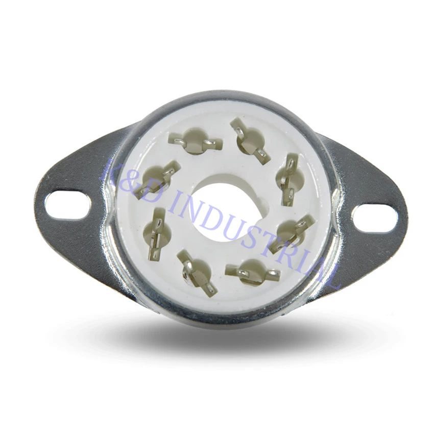 10 stks 8Pin Chassis Top Mount Octaal Keramische Vacuüm Buisvoet EL34 ...