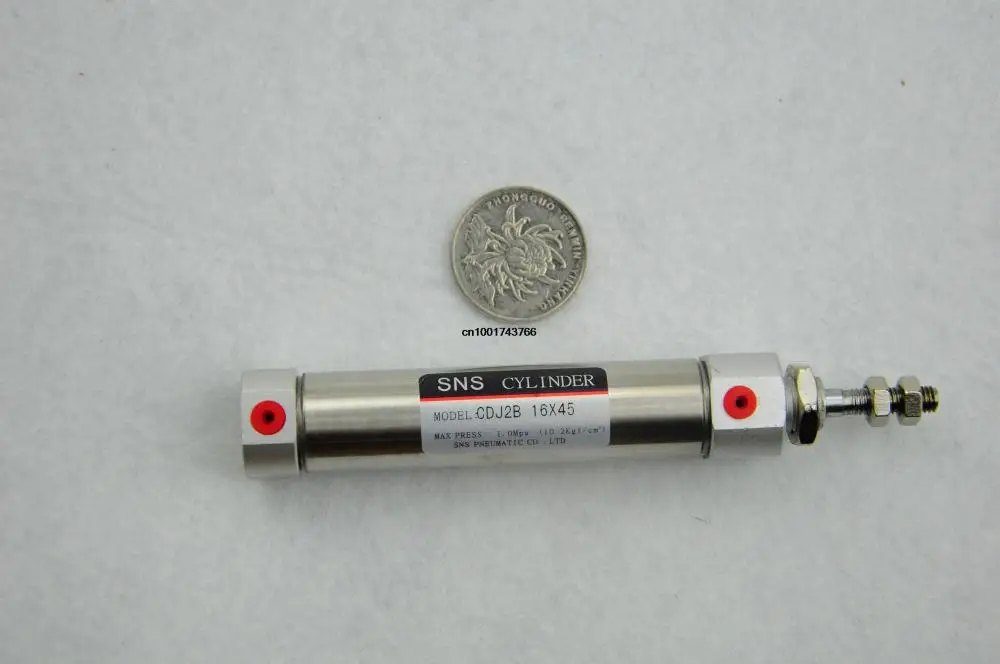 Mini cilindro neumático Tipo CDJ2B16 45, piezas neumáticas de doble acción, 16 45mmSNS, cilindro ...