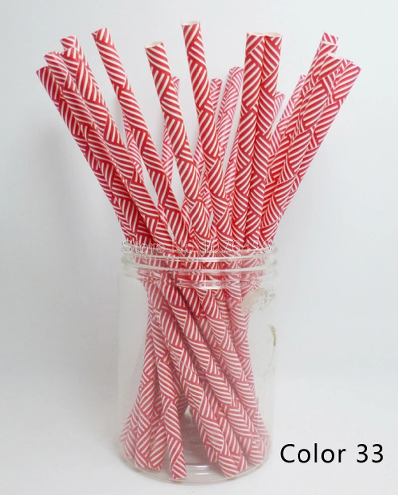 25 Pcs/Pack Paper Straws Creative Design Drinking Straw For Wedding ...