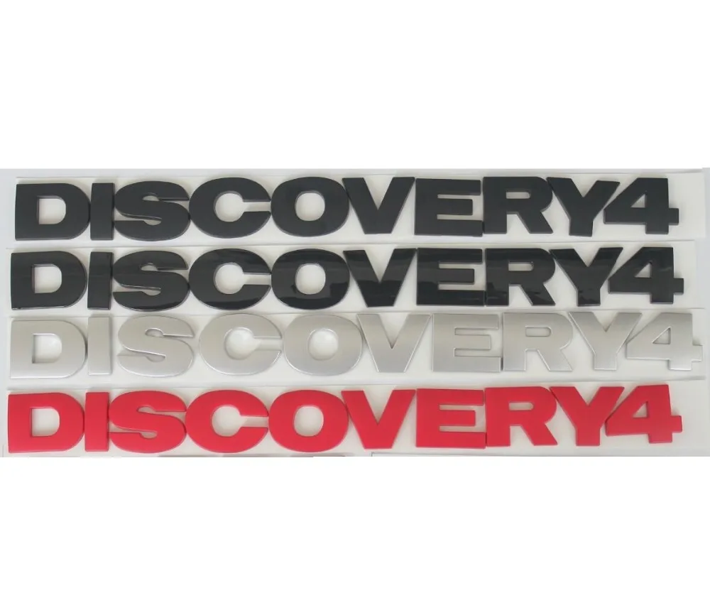 Car Parts Emblems Number Letters Words DISCOVERY 4 Car Rear Trunk Badge ...