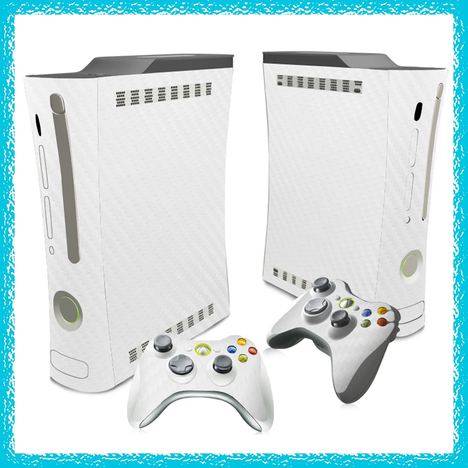 High Quality White Protective Carbon Fiber Decal Skin Stickers For Xbox ...