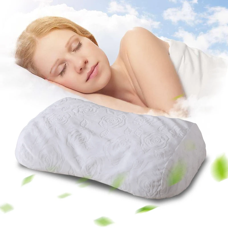 New Natural Latex Bedding Massage Pillows Memory Neck Support Comfortable Travel Health