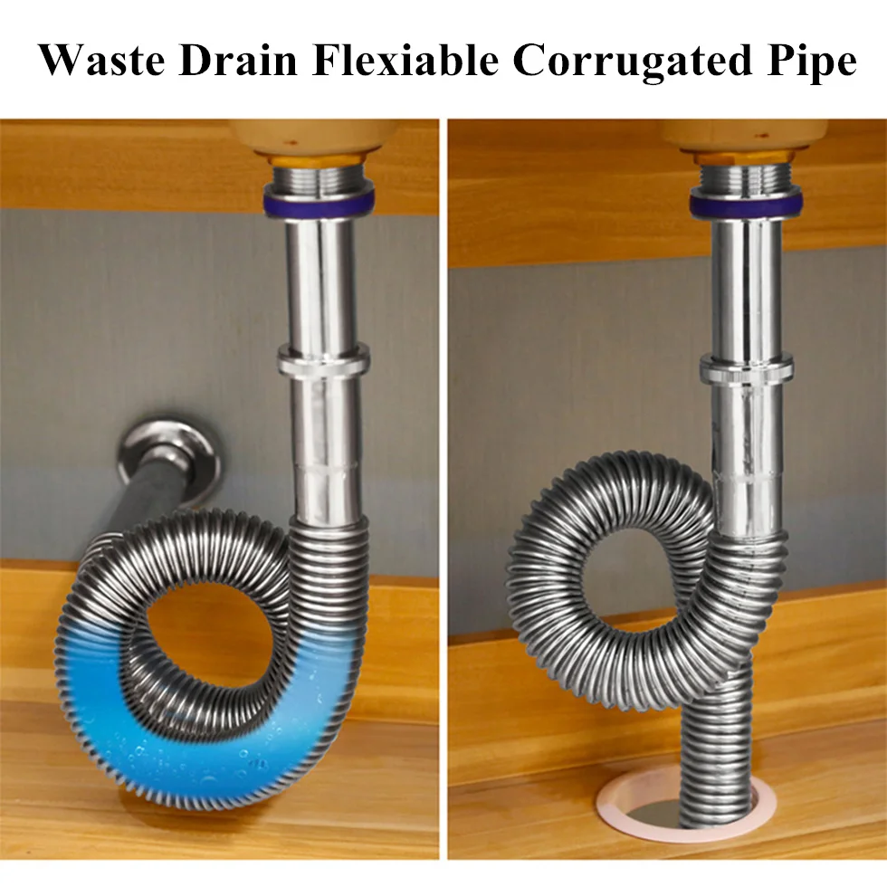 Waste-Drain-Flexiable-Corrugated-Pipe-for-Bathroom-Kitchen-Sink-Drainer ...