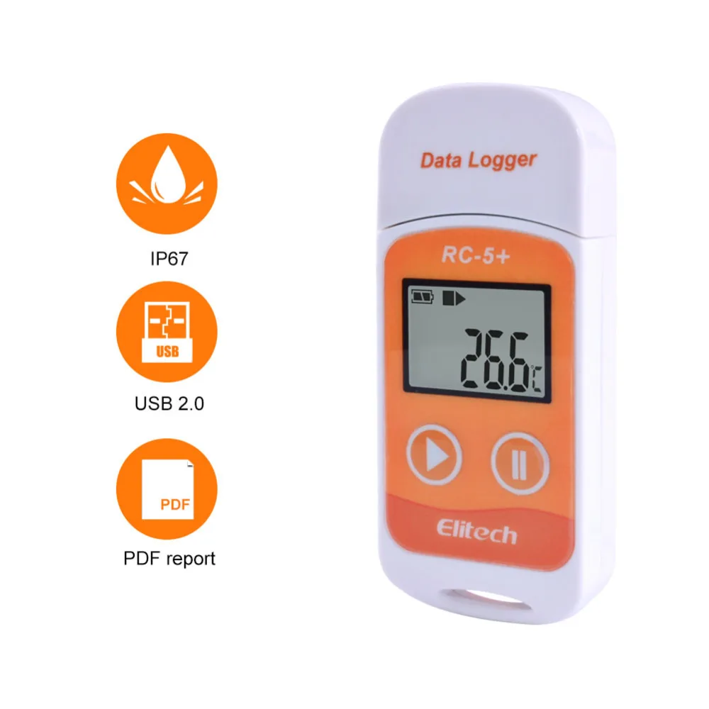 Rc-5+ High-precision Digital Usb Temperature Data Logger Upgrade For ...