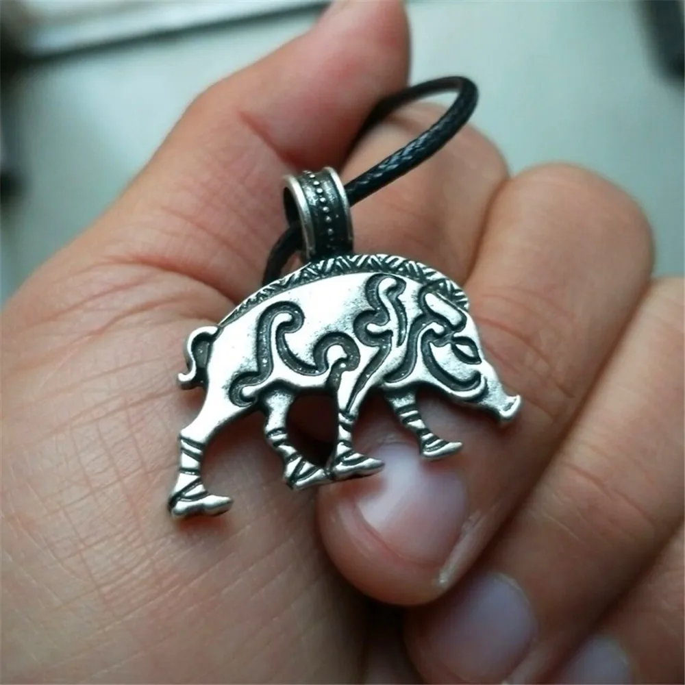 Nostalgia Newest Viking Amulet Jewelry Irish Knot Animal Pig Pendnat ...
