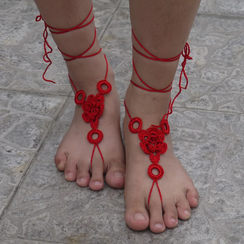 Tutorials Kits & How To Boho Wear Crochet Barefoot Sandals CROCHET ...