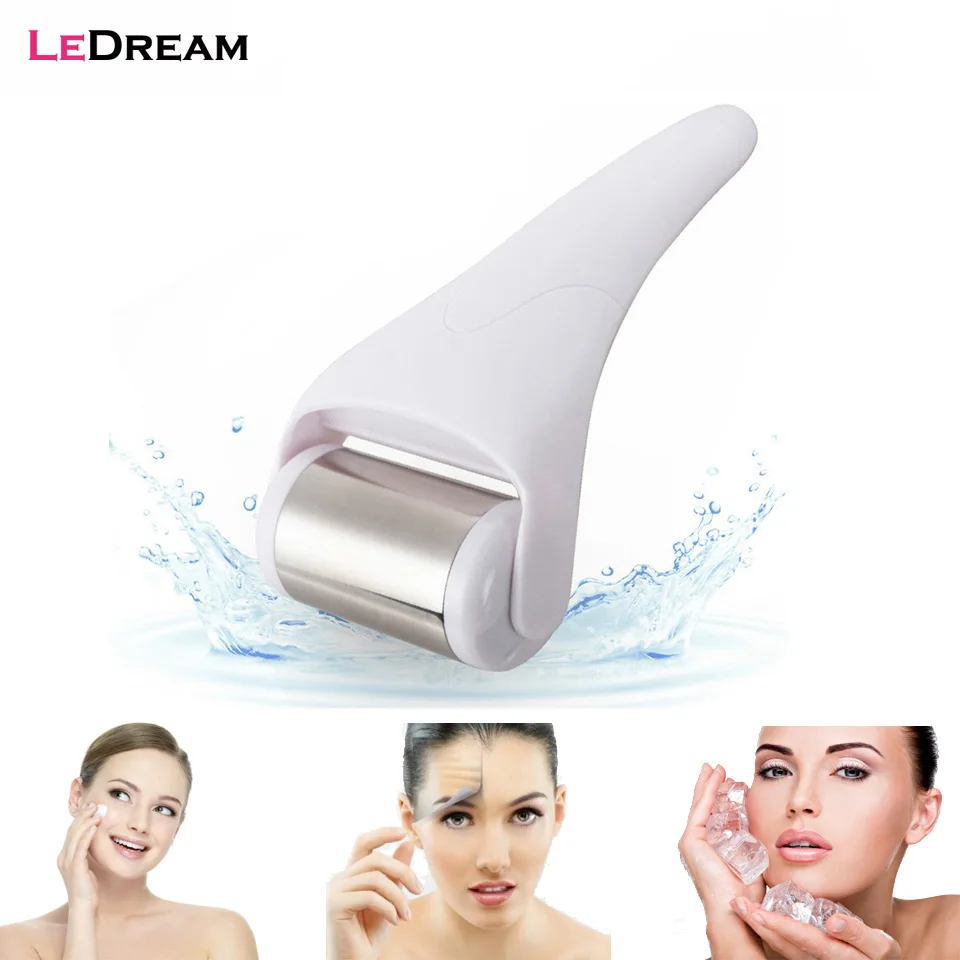 1PC Cold Stainless Cool Ice Roller Face Body Massager Skin Rejuvenation ...