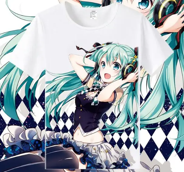 23 STYLES Vocaloid Hatsune Miku shirts men women COSPLAY TEE T SHIRT ...