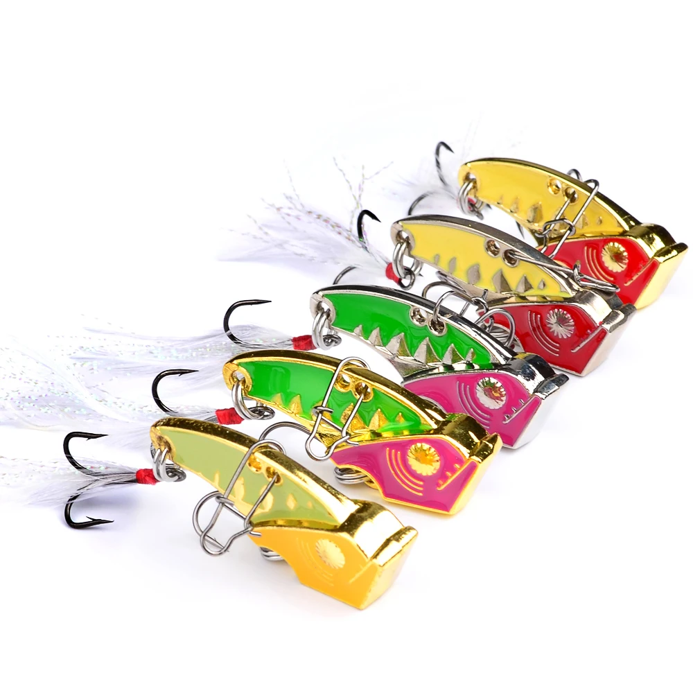 1PC Fishing Lure 20G Metal Fishing Bait 5 Colors Spoon Bass Baits 6#/4 ...