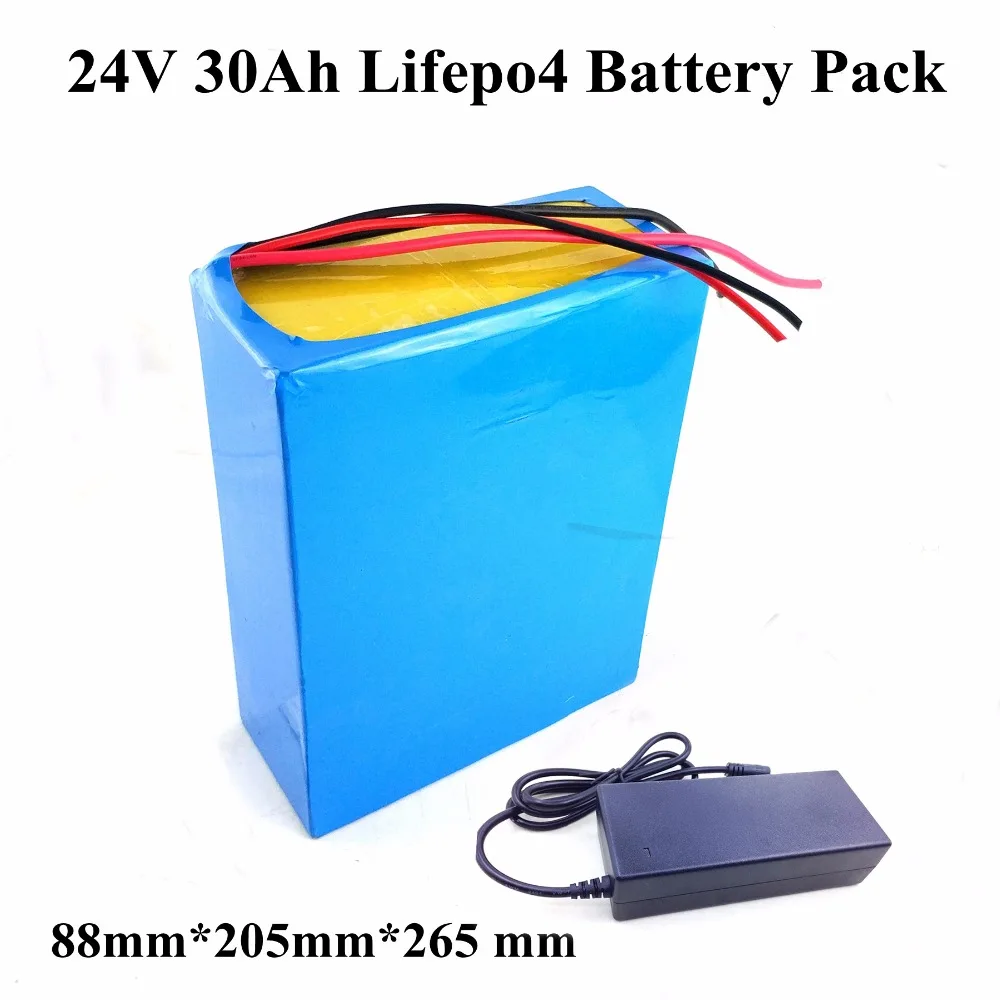 Gtk Lifepo4 24v 30ah Battery Lifepo4 Lithium Electric Bike Battery Pack ...
