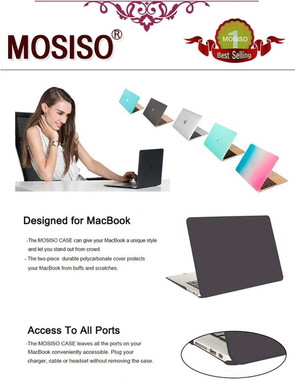 For sale Mosiso Mac Air Case for Laptop Macbook Air 13 inch Matte ...